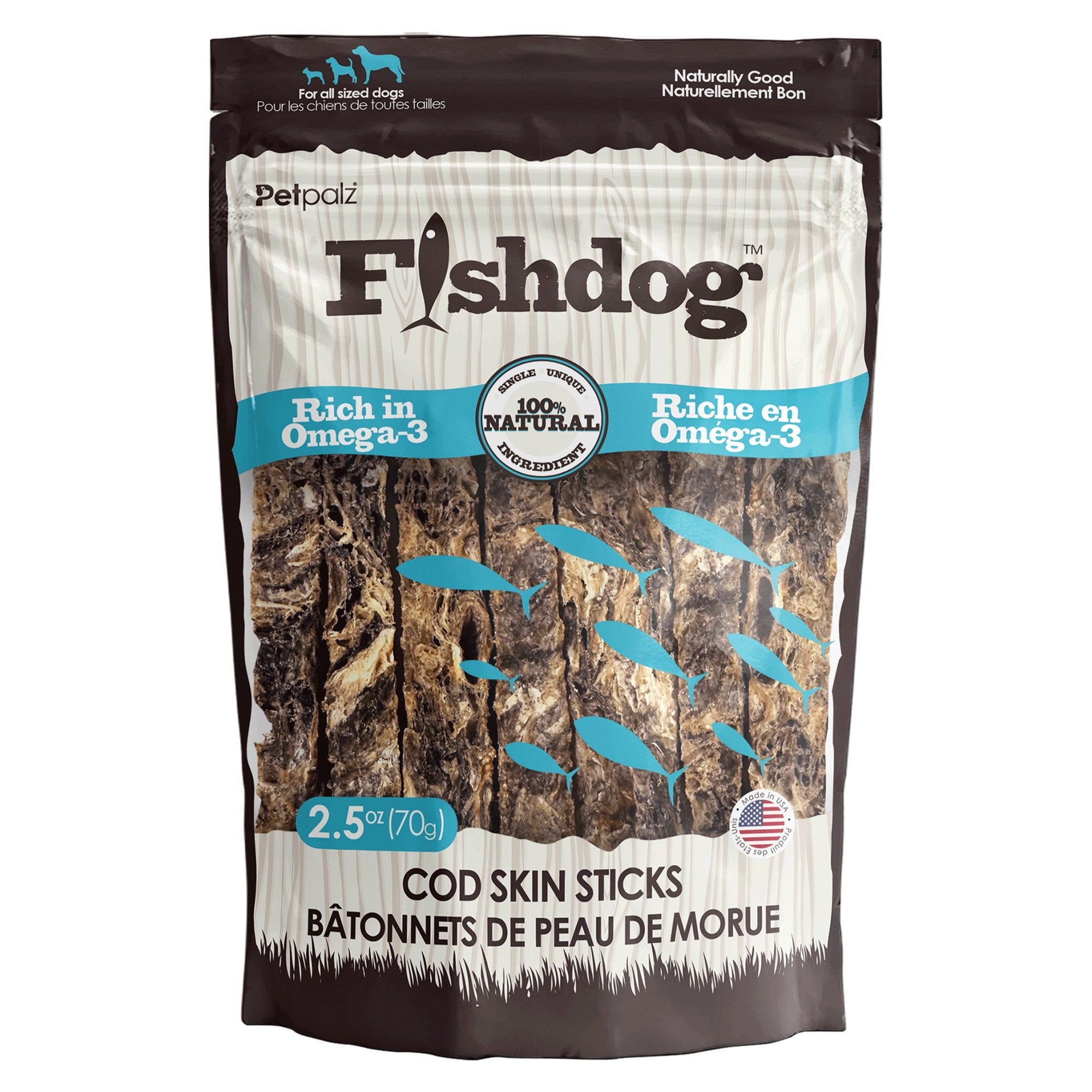 Palzandco Fishdog Cod Sticks Dog Chew Treats, 2.5 oz – Palz&Co