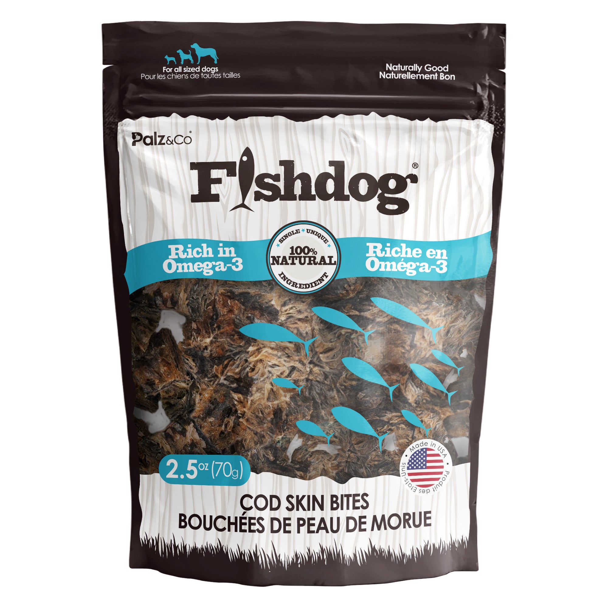Palzandco Fishdog Cod Bites Cubes Dog Treats, 2.5 oz – Palz&Co